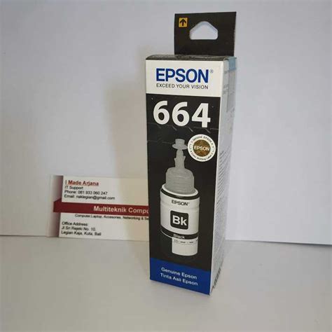 Tinta Refill Epson Original Black Multiteknik Komputer Bali