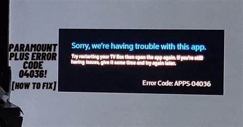 paramount plus error code 04036 [explained and fix] viraltalky