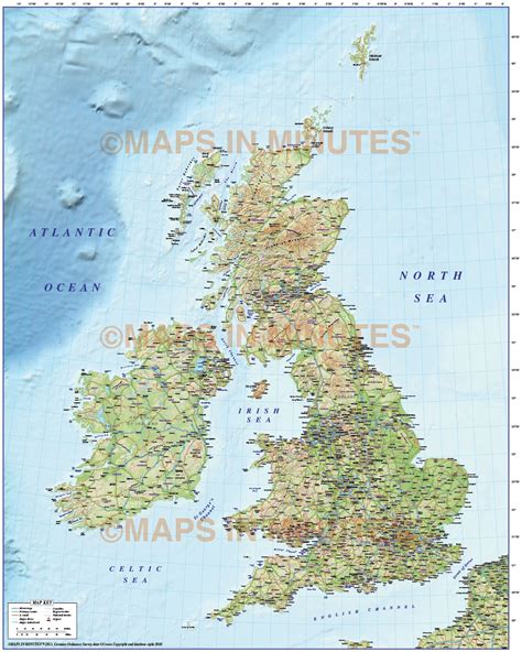 British Isles Map Illustrator Ai Format County And Road Map With
