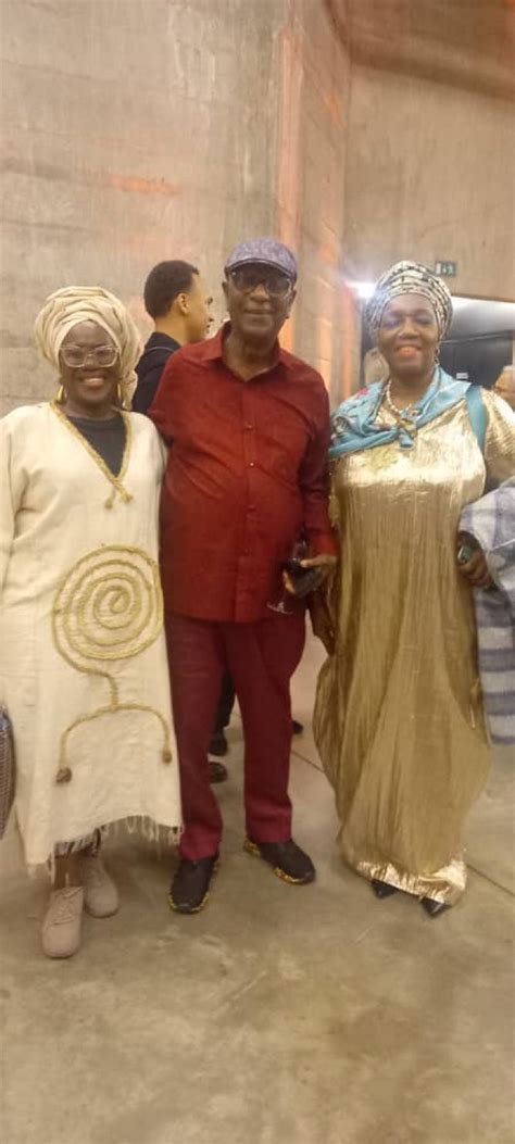 At The Tate Modern Some Members Of The Cca Lagos Board El Anatsui In