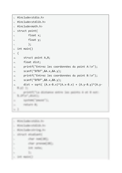 SOLUTION Exercices corrigés structure en c Studypool