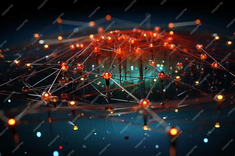 Premium Ai Image Circular Network Diagram With Connecting Arrows