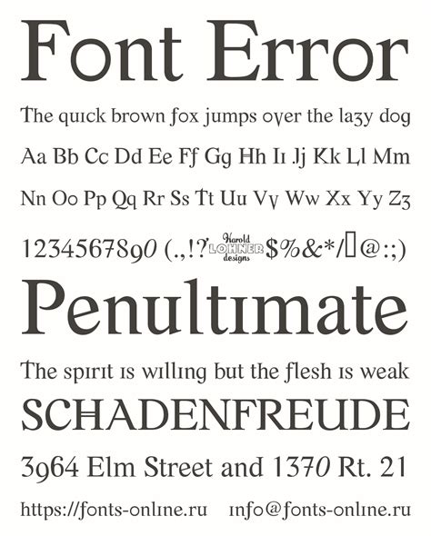Font Error Font