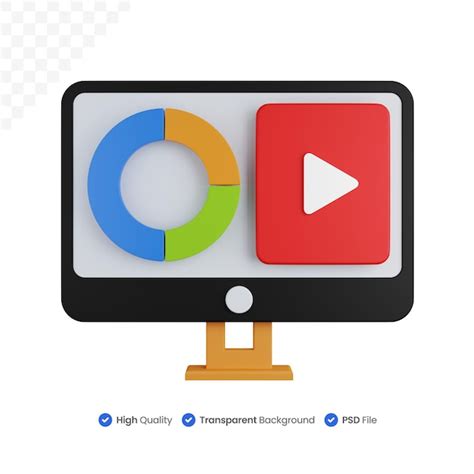 Premium Psd 3d Rendering Analytic Videos Isolated