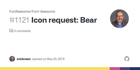 Icon Request Bear · Issue 1121 · Fortawesomefont Awesome · Github