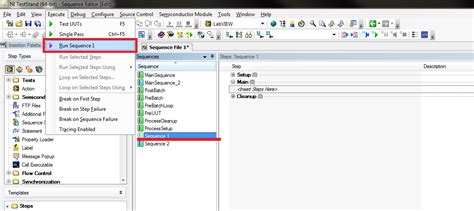 Solved Ni Teststand 2016 Execution Options Selected Value Ni