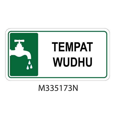 Tandas Lelaki Tandas Perempuan With Arrow Sign Sticker 100x200mm We
