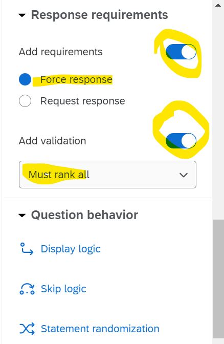 solution for a ranking question in ex projects xm community
