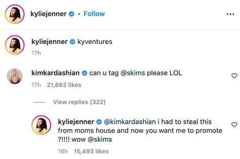 Kim Kardashian Shades Kylie Jenner For Not Tagging SKIMS On Instagram