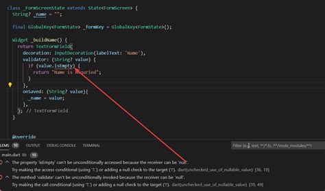 Flutter Null Related Error The Argument Type String Functionstring Cant Be Assigned To