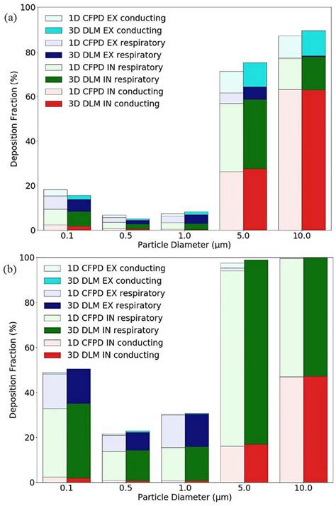 Comparison Of Deposition Fractions Between 1d Cfpd And 3d Deep Lung