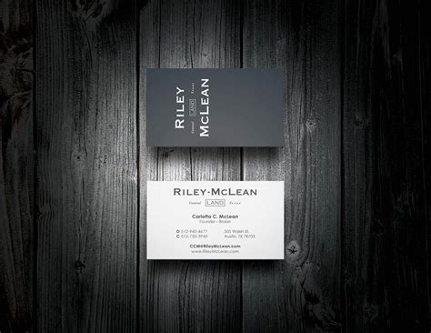 Riley Mclean Land Business Cards Buie And Co