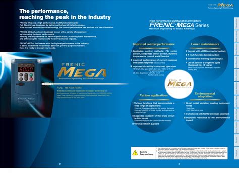 Fuji Variable Frequency Drive Frenic Mega For Industrial Machinery At