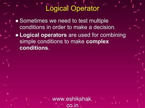 Lecture 7 Relationalandlogicaloperators Pdf