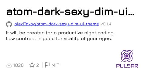 Atom Dark Sexy Dim Ui Theme