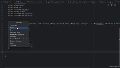 Idea Getset重写equals、hashcodetostring等 方法快捷键 （ide开发工具idea使用