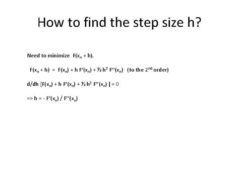 Newtons Method For Finding Local Minimum Newtons Method