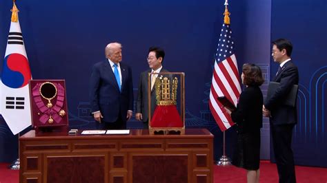 Trump Gets Gold Crown From South Korea Cnn