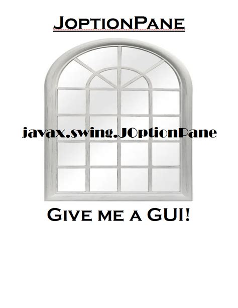 Java Codeprogram Joptionpane Example Instructables