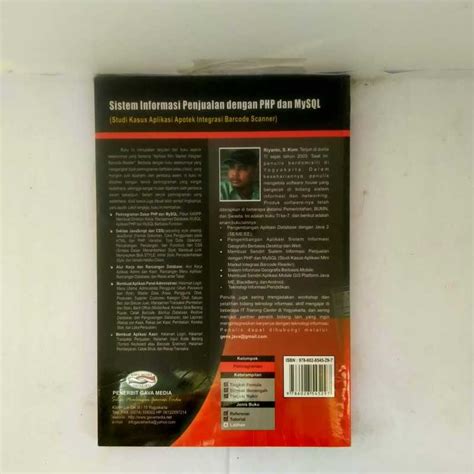 Jual SISTEM INFORMASI PENJUALAN DENGAN PHPDANMYSQL STUDI KASUS APLIKASI BUKU ASLI BUKU TEKNOLOGI