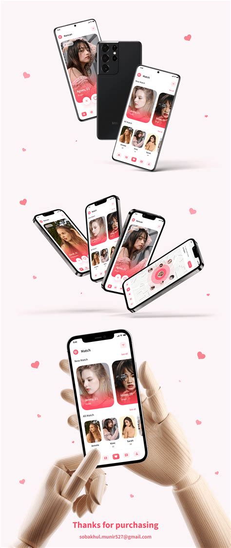 Kencan Dating App UI Kit Behance