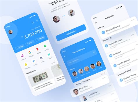 E Wallet App Ui Design Behance