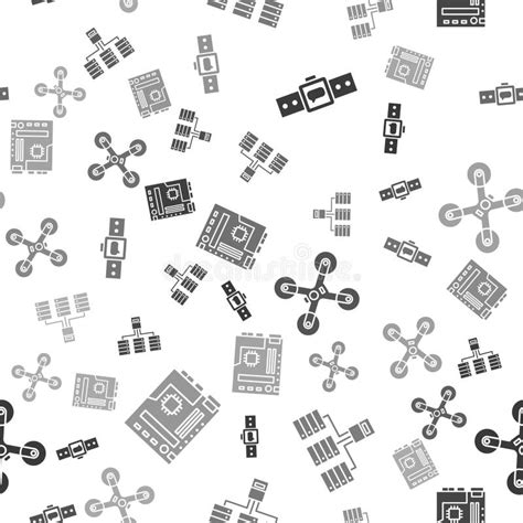 Seamless Motherboard Pattern Stock Vector Illustration Of Circuit