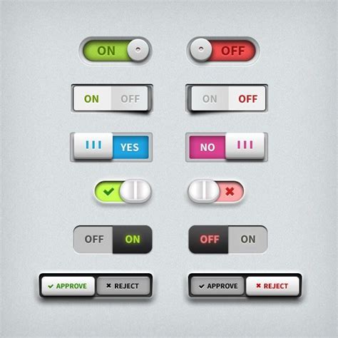 Six Button Switch Ui Design Psd Material Ui User Interface Pinterest Design Buttons And