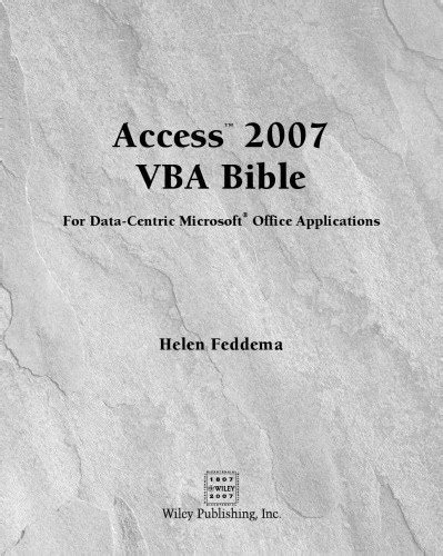 خرید و قیمت دانلود کتاب Accesstm 2007 Vba Bible For Data Centric