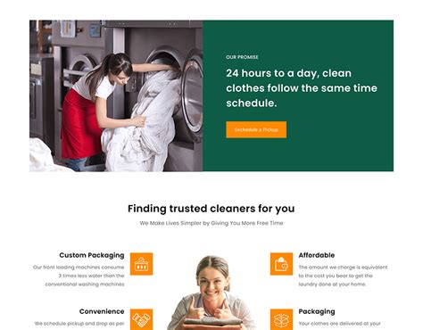 Laundry Website UI Design Behance