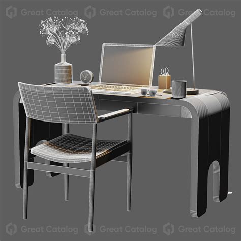 Workspace And Office Decor Ikea Set 3d Model Greatcatalog 57128
