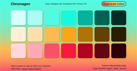 Github Famebotchromagen 🎨💥 Color Scheme Generator