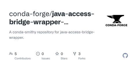 Github Conda Forge Java Access Bridge Wrapper Feedstock A Conda Smithy Repository For Java