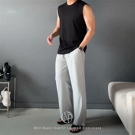 남자헬스나시 브린 심플 베이직 나시 오버핏 레이어드 민소매 짐웨어 Youtube