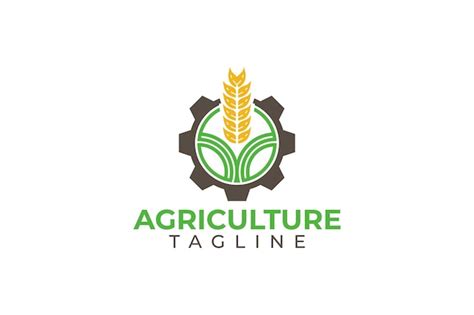 농업 로고 디자인 및 프리미엄 벡터 템플릿 프리미엄 벡터