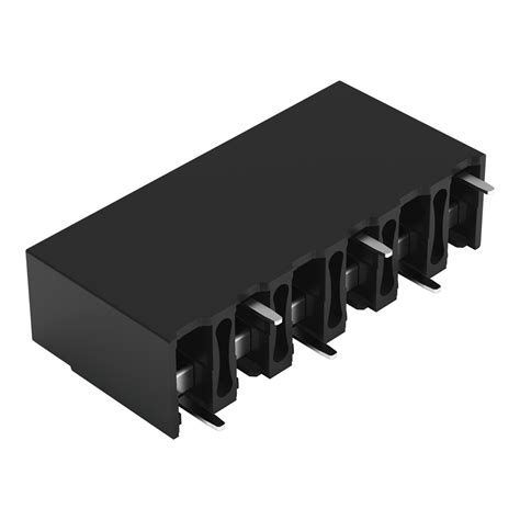 Thr Pcb Terminal Block Push Button 1 5 Mm² Pin Spacing 5 Mm 6 Pole Push In Cage Clamp® 1