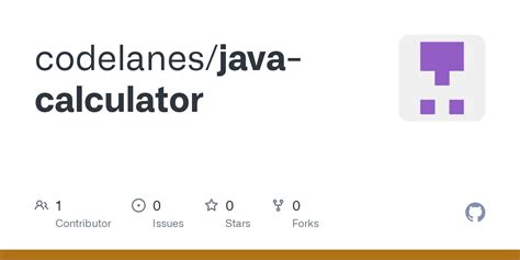 Github Codelanesjava Calculator
