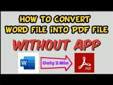 How To Convert Word File Into PDF File On Android Mobile Phone Only