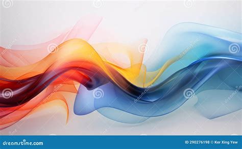 Abstract Visualizer With Swirling Colors And Abstract Shapes Stock