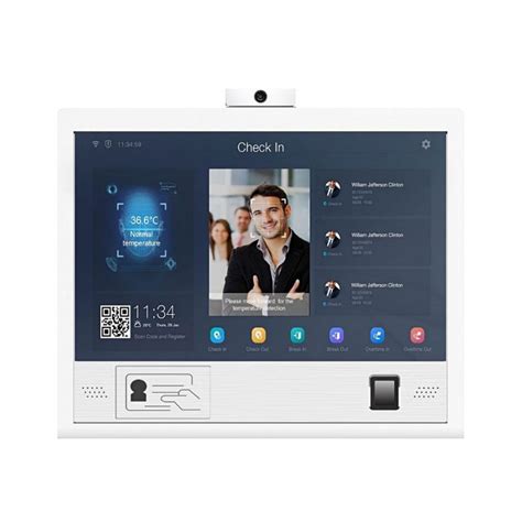 Sf1013a Facial Recognition Body Temperature And Mask Detection Terminal