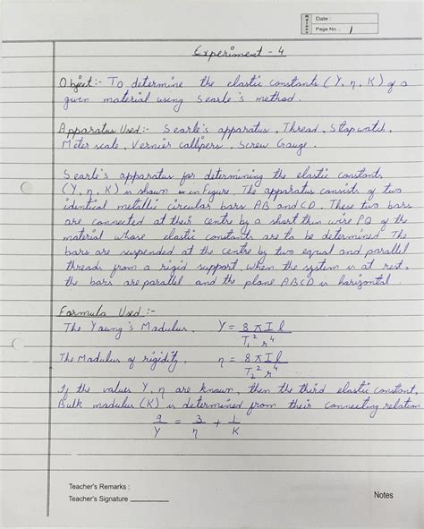 SOLUTION Elastic Constant Experiment Studypool