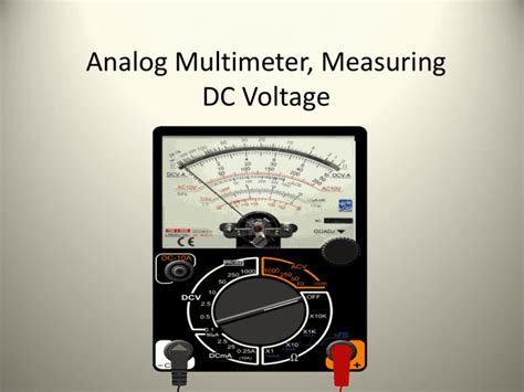 Analog Multimeter Measuring DC Voltage