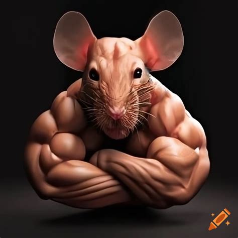 Muscular Rat On Craiyon