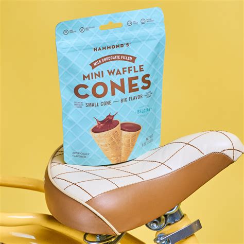 Milk Chocolate Mini Waffle Cones Hammonds Candies Since 1920