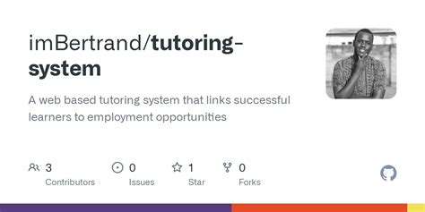 Github Imbertrandtutoring System A Web Based Tutoring System That Links Successful Learners