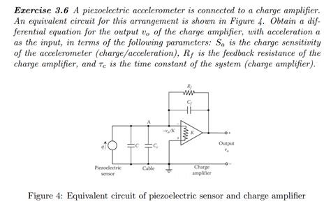 Solved Exercise 36 A Piezoelectric Accelerometer Is