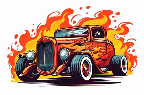 The Original American Hot Rod Classical Model Monster Truck Vector