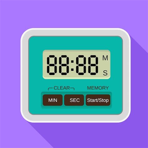Premium Vector Digital Timer Icon Flat Illustration Of Digital Timer Vector Icon For Web Design