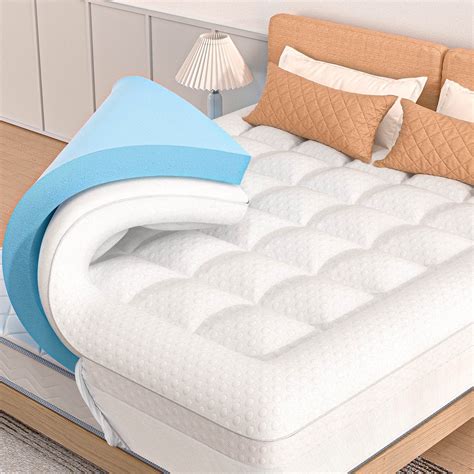 Coolhut 4 Inch Dual Layer Gel Memory Foam Mattress Full Size 2 Inch