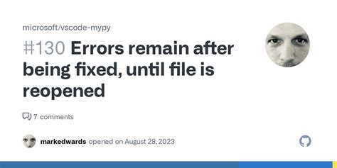 Errors Remain After Being Fixed Until File Is Reopened · Issue 130